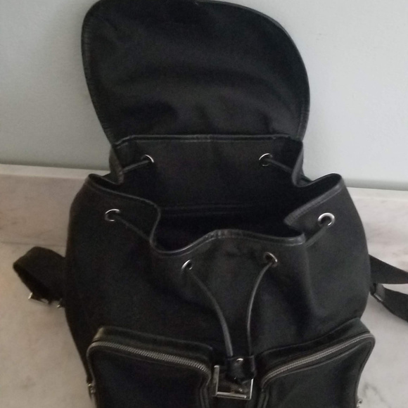 Bally | Bags | Bally Backpack Nylon W Leather Trim | Poshmark